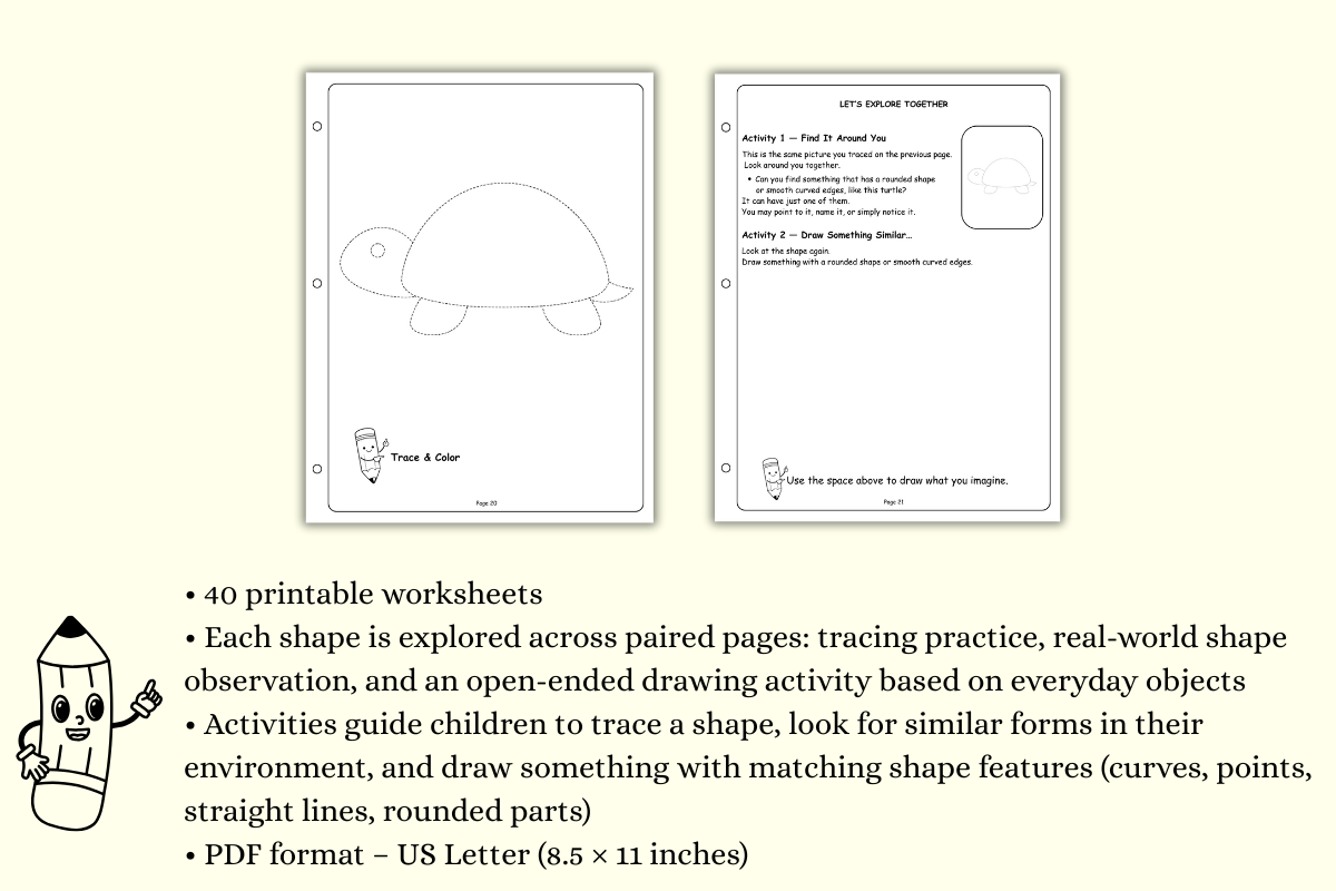 Trace • Observe • Connect – Everyday Shapes, Real Connections / Pack 2 ...