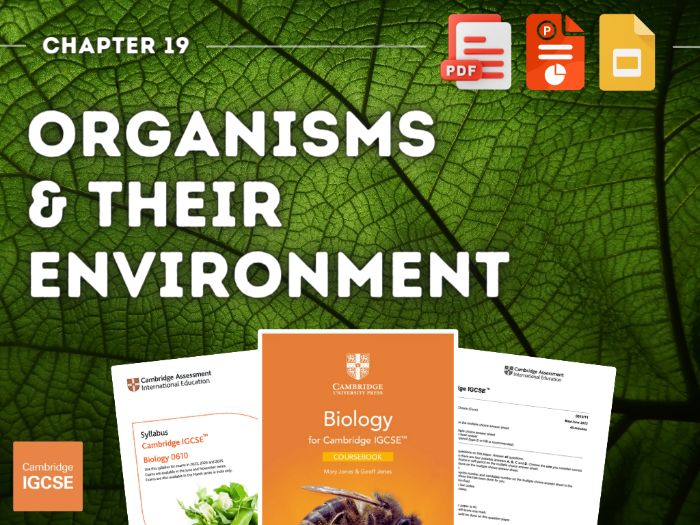 Cambridge IGCSE Biology - Chapter 19 - Organisms and their environment ...