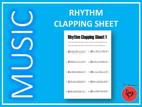Rhythm Clapping Sheet | Teaching Resources