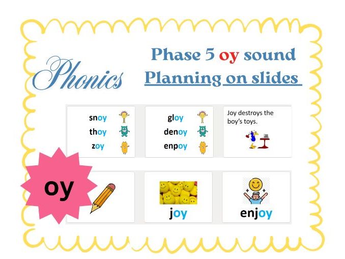 Year 1 Phonics oy sound lesson | Teaching Resources