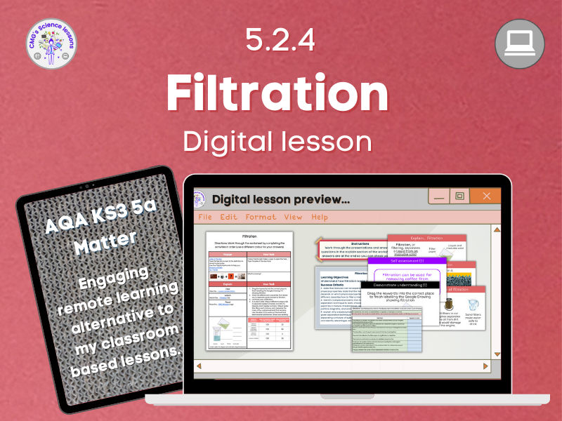 Filtration Distance learning | Teaching Resources