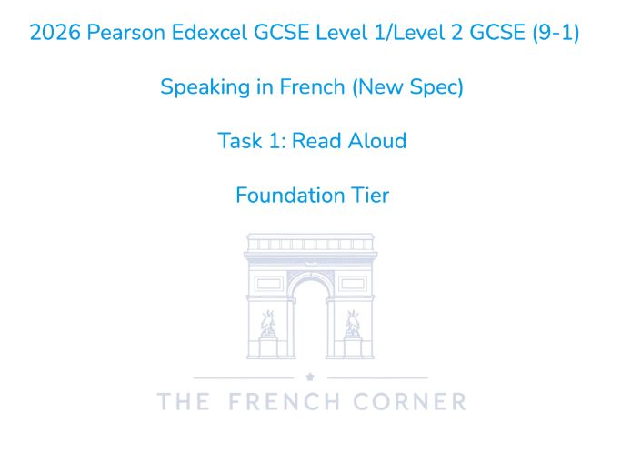 2026 Pearson Edexcel GCSE French – Ultimate Writing & Speaking Bundle ...