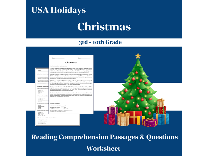 Christmas - Cultural Celebration Reading Comprehension Passages ...