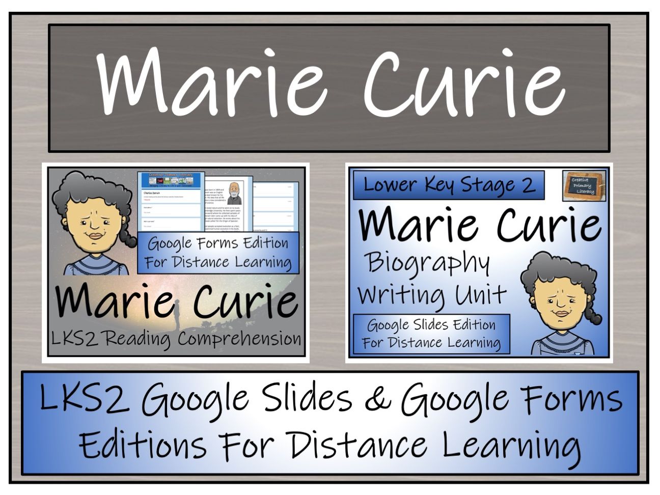 LKS2 Marie Curie Biography & Reading Comprehension Bundle | Digital ...