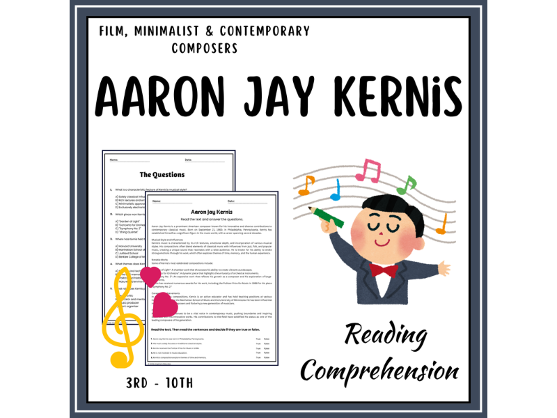 Aaron Jay Kernis - Reading Comprehension Passages & Questions ...
