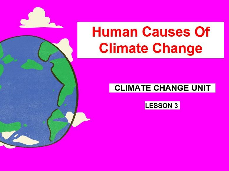 Climate Change Lesson 3: Human Causes of Climate Change | Teaching ...