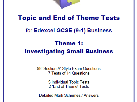 Topic and End of Theme Essential Knowledge Test for Edexcel GCSE (9-1 ...