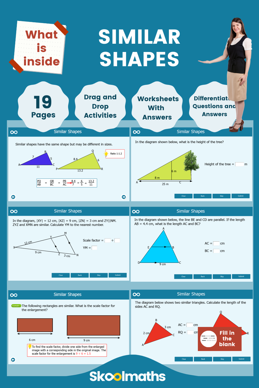 Congruency and Similarities Interactive Lesson and activities ...
