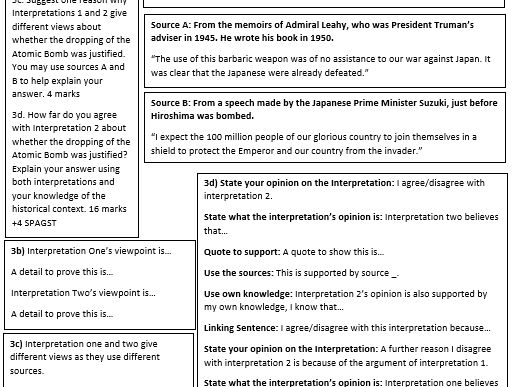 WW2- Was it right to drop the A-Bomb | Teaching Resources