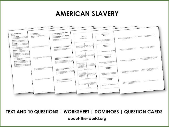American Slavery | Teaching Resources