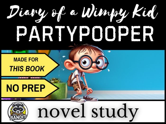 Diary of a Wimpy Kid PARTYPOOPER Novel Study | Teaching Resources