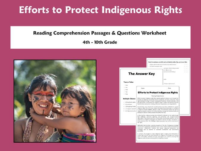 Efforts to Protect Indigenous Rights: Reading Comprehension Passages ...