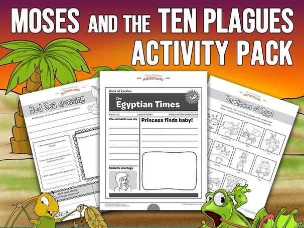Moses and the Ten Plagues Activity Pack FREEBIE | Teaching Resources