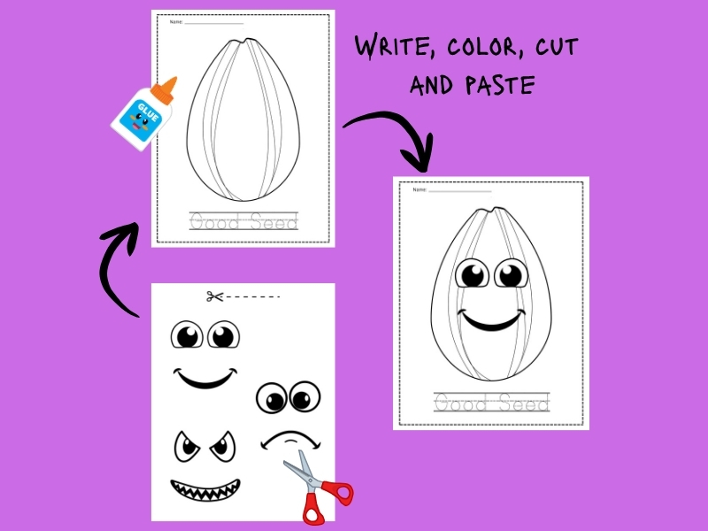 Halloween Worksheet and Activity Craft - The Good the Bad and the ...