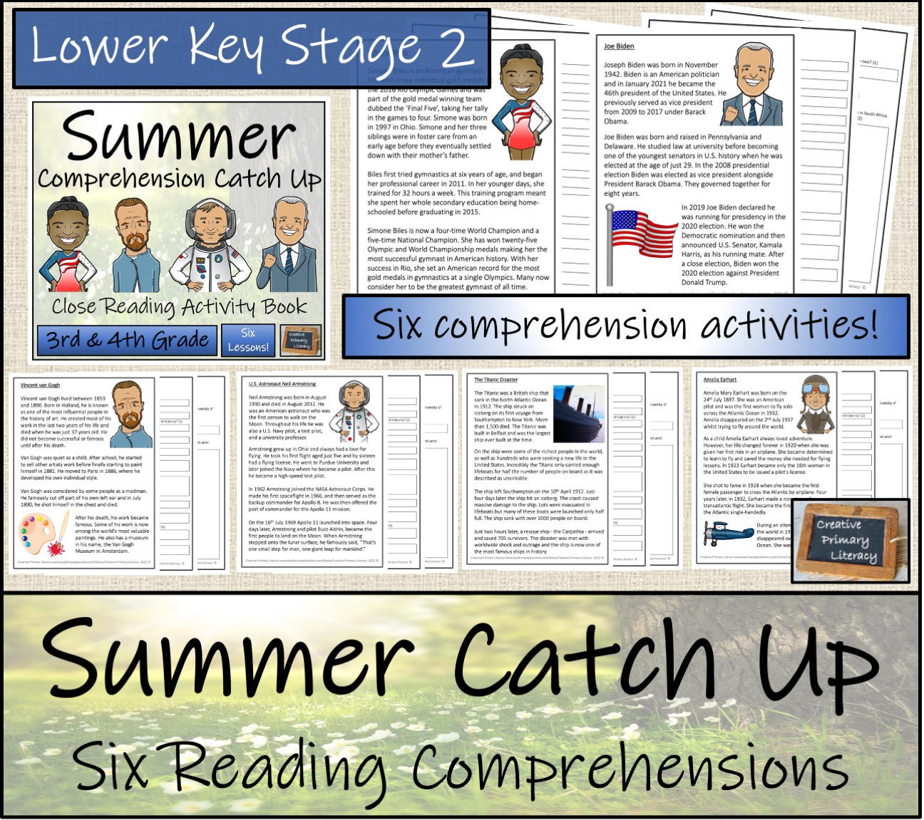 LKS2 Summer Catch Up Reading Comprehension Activity Book Teaching