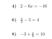 3 Worksheets on linear equations (one-step, two-step and with brackets ...