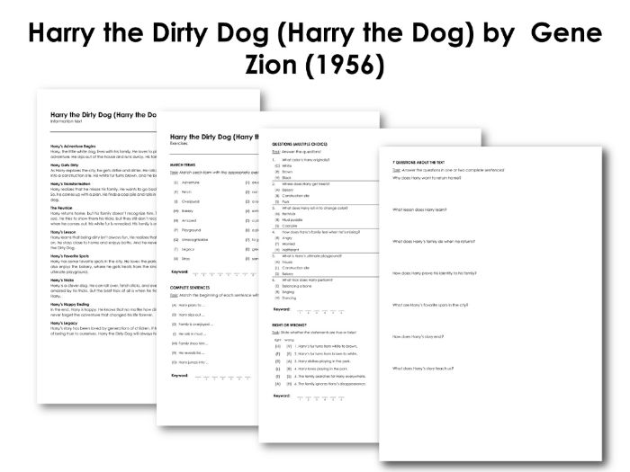 Harry the Dirty Dog (Harry the Dog) by Gene Zion (1956) | Teaching ...