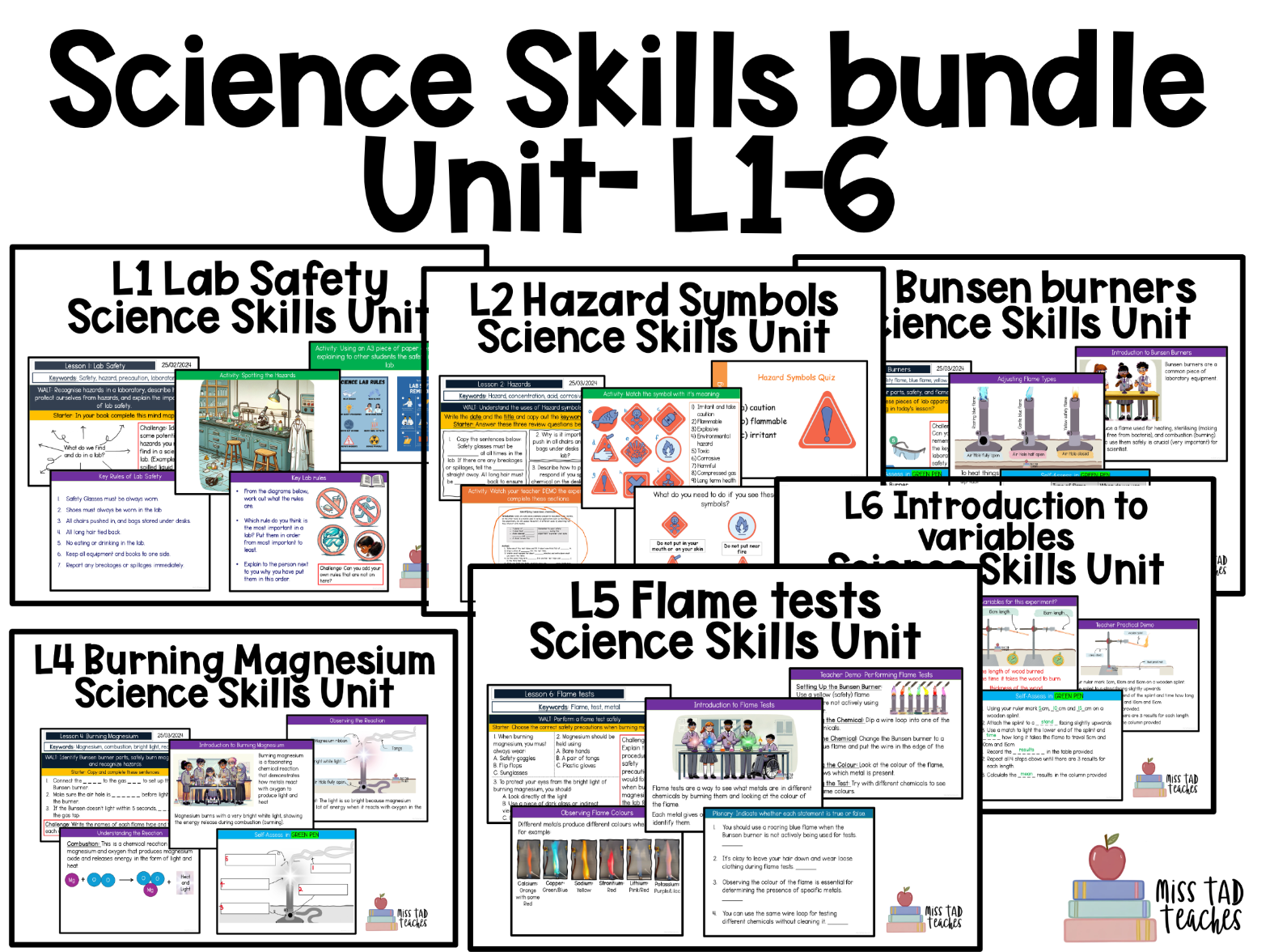 Whole-school chemistry resources