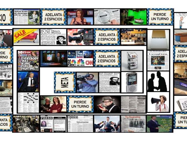 News Media 6 Spanish Photo Game Bundle | Teaching Resources