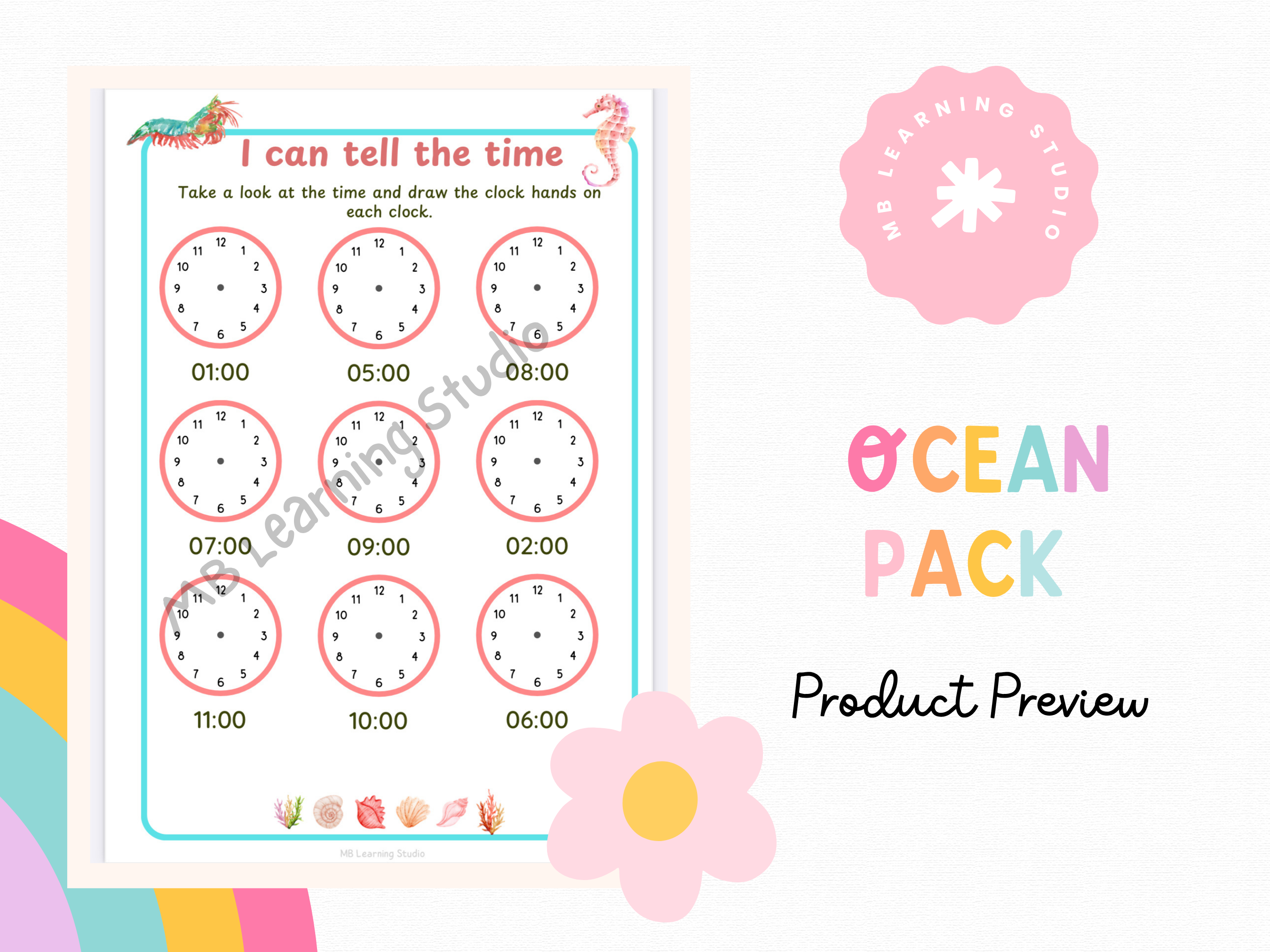 Sea-Themed Activity Pack 2 – 10 Ocean Activities (EYFS, KS1, Pre-K to ...