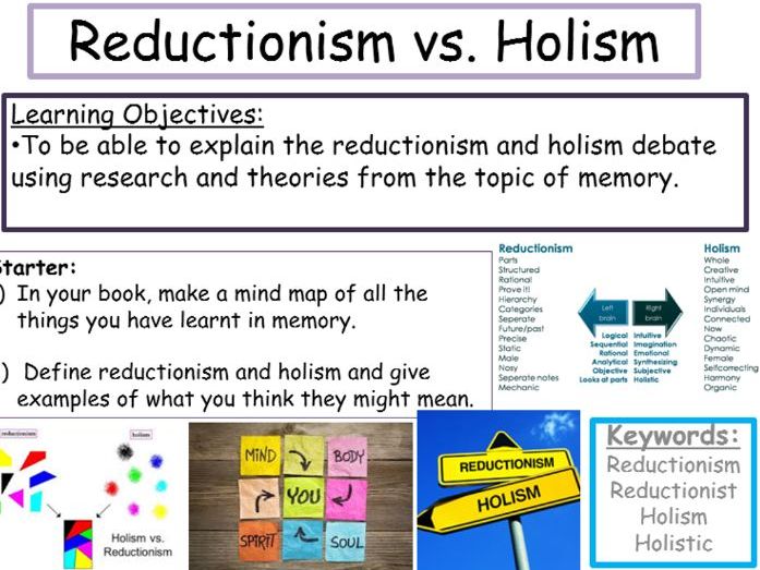 Reductionism Vs Holism