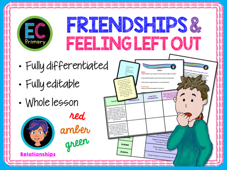 Friendship and Feeling Left Out | Teaching Resources