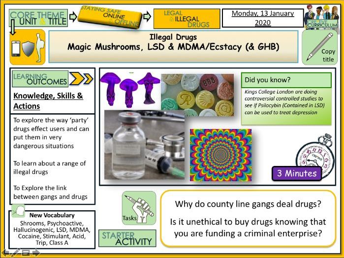 Drugs - Illegal drugs explored | Teaching Resources