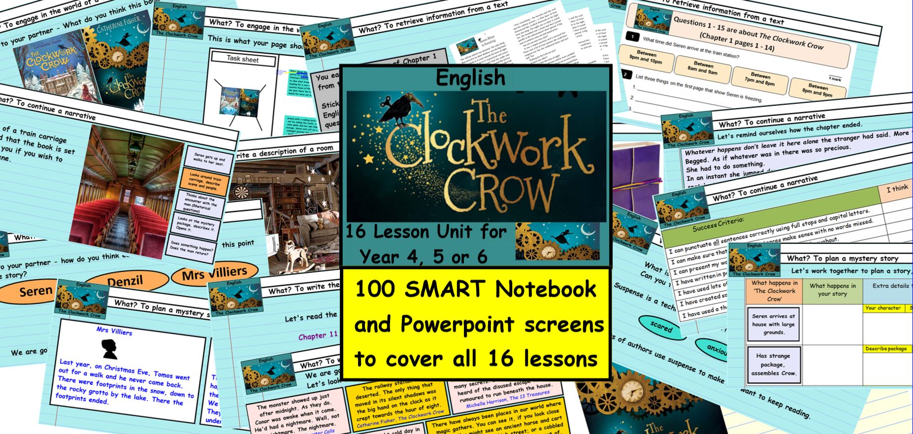 16 lessons – ‘The Clockwork Crow’ by Catherine Fisher – Year 4/5/6 ...