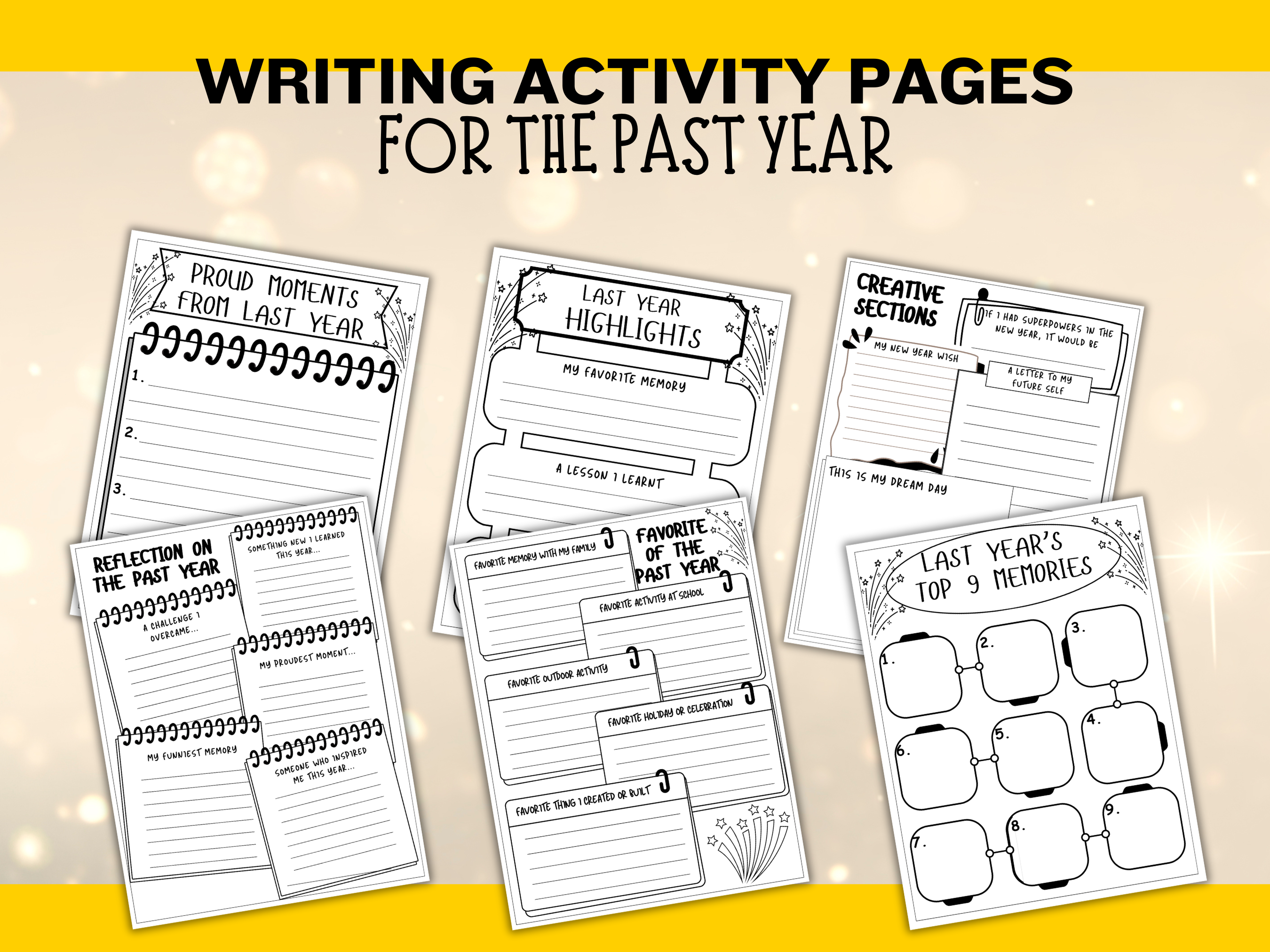 New Year Resolutions Writing Activity — A Fun Classroom & Homeschool ...