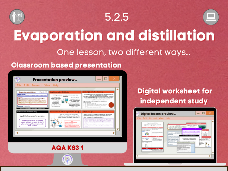 Evaporation and distillation Lesson bundle | Teaching Resources