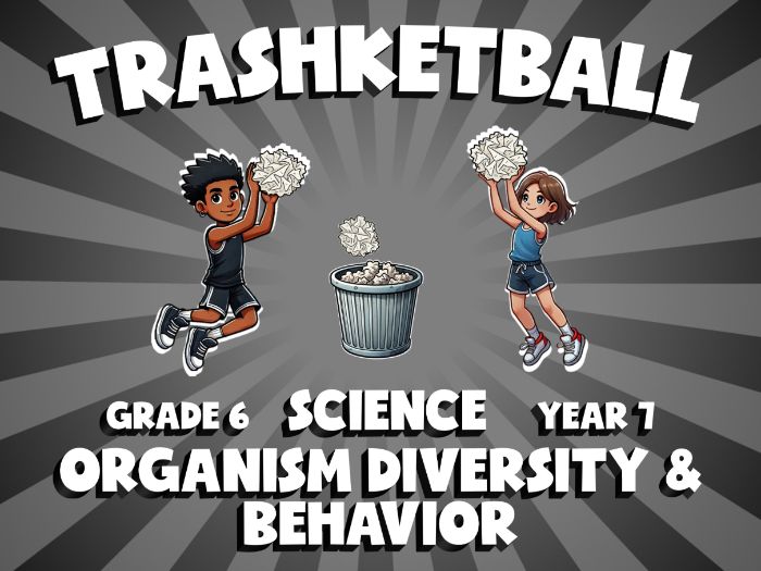 Organism Diversity & Behavior TRASHKETBALL Science Game | No-Prep Year ...