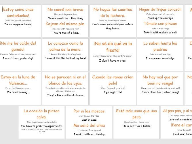 Phrase of the week (Spanish and French) | Teaching Resources