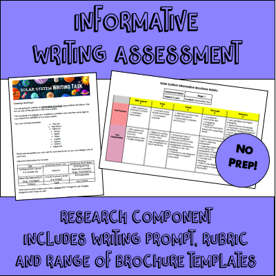 Meanwhile Back on Earth - No Prep Bulk Bundle - Writing Assessment ...