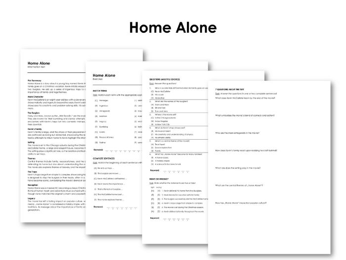 The Movie "Home Alone" | Teaching Resources