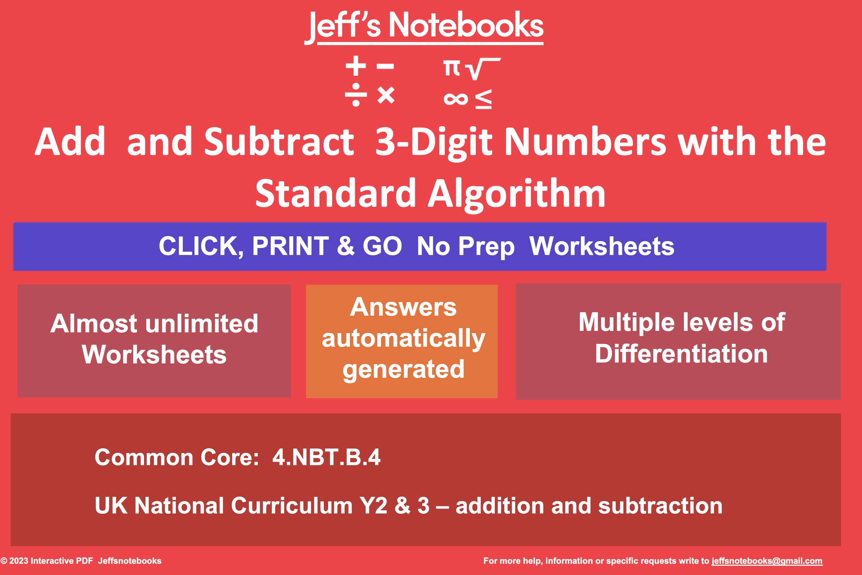 Add And Subtract 3 Digit Numbers With Without Regrouping Teaching
