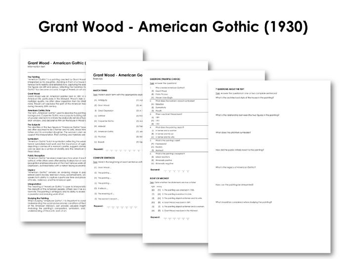 Grant Wood - American Gothic (1930) | Teaching Resources