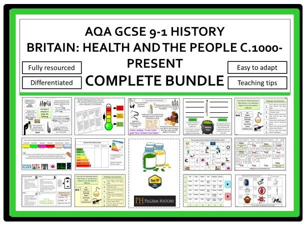 Britain Health and the People AQA GCSE 9-1 Complete Bundle by ...