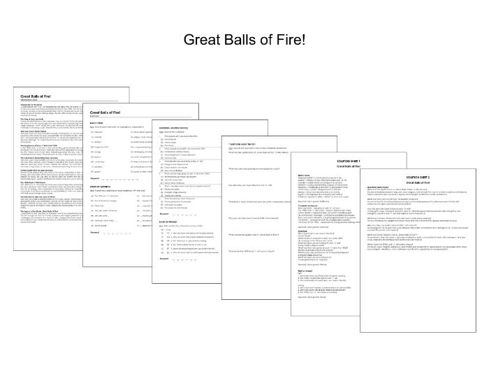The Movie "Great Balls of Fire!" | Teaching Resources
