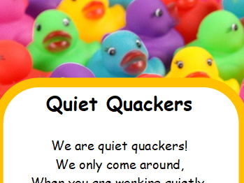 Quiet Critters Alternative Poem Template | Teaching Resources