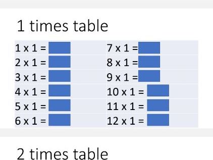 Timetables test and interactive counting line in powerpoint | Teaching ...