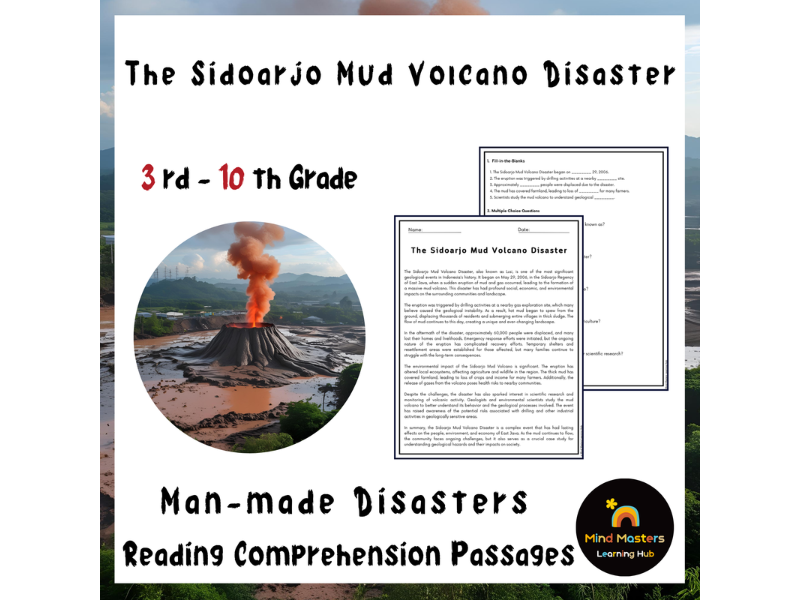 The Sidoarjo Mud Volcano Disaster Reading Comprehension Passages ...