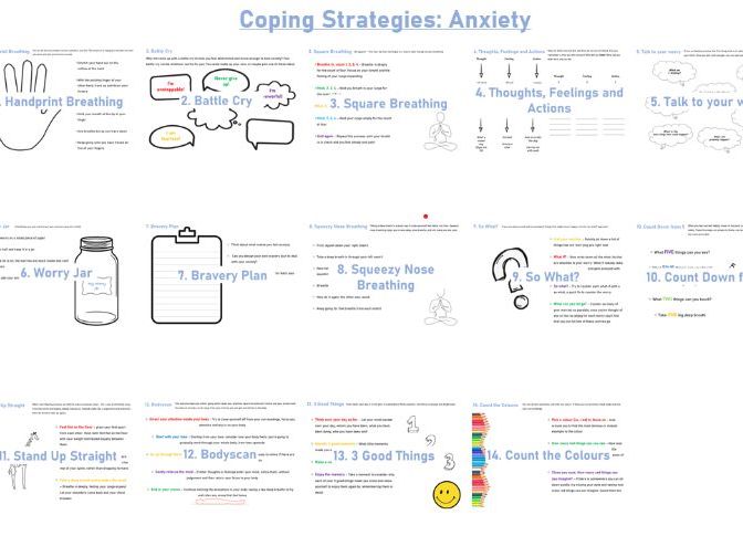 Anxiety Coping Strategies | Teaching Resources