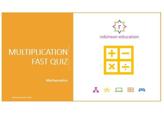 Multiplication Fast Quiz - KS2 and KS3 (Tables 5 to 8) | Teaching Resources