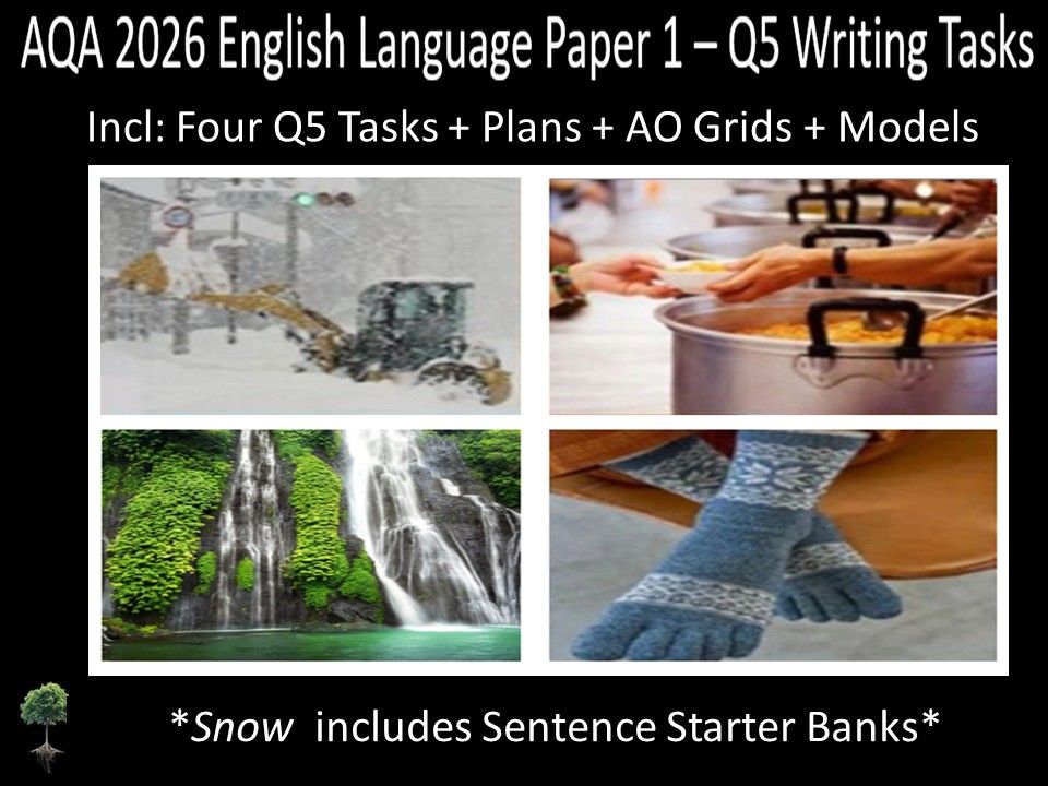 Four Question 5 - AQA 2026 GCSE English Language Paper 1 | Plans, AO ...