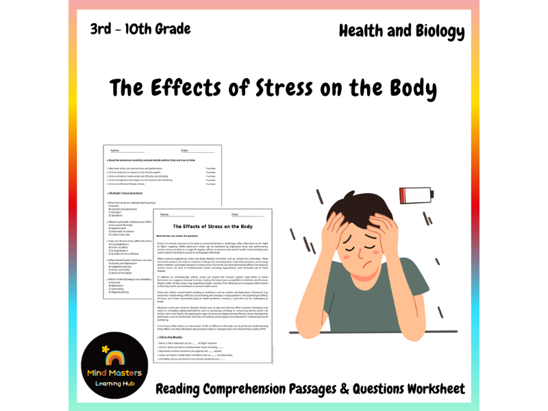 The Effects of Stress on the Body Reading Comprehension Passages ...