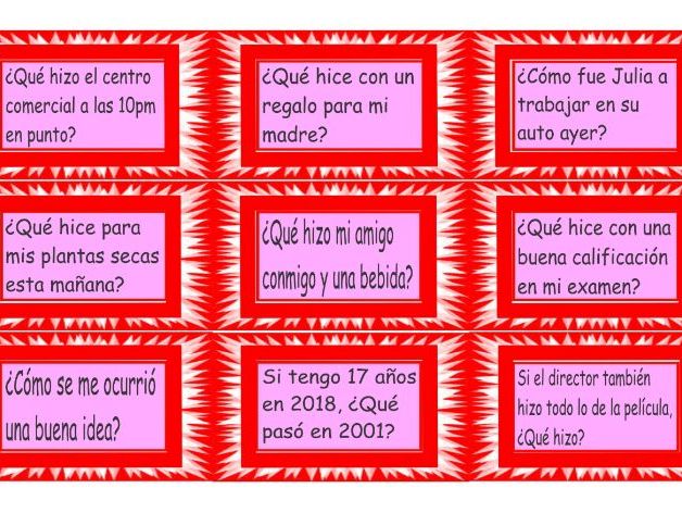 Past Simple Tense with Irregular Spanish 4 Worksheet-2 Game-1 Exam ...