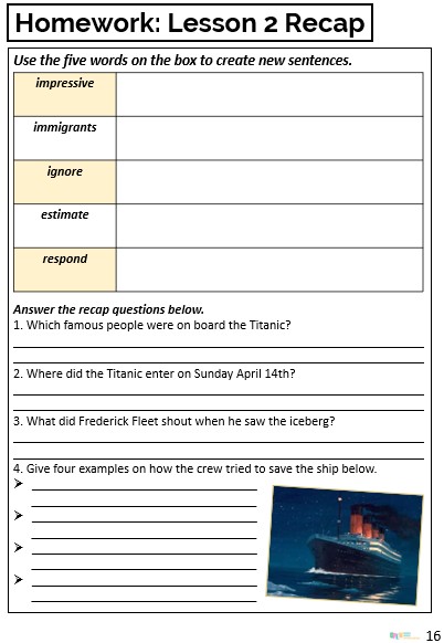 National Geographic: Titanic – ESL/EAL Non-Fiction Literature Unit (GE ...