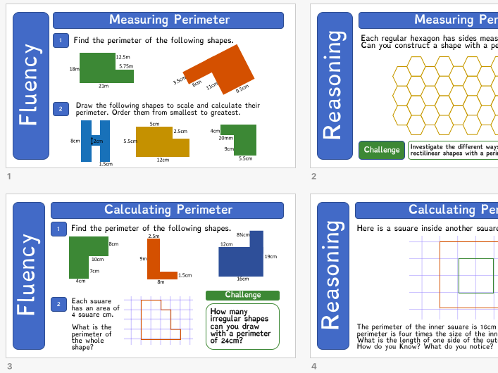 Primary perimeter and area resources
