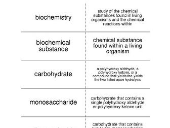 Biochemistry Handouts Bundle | Teaching Resources