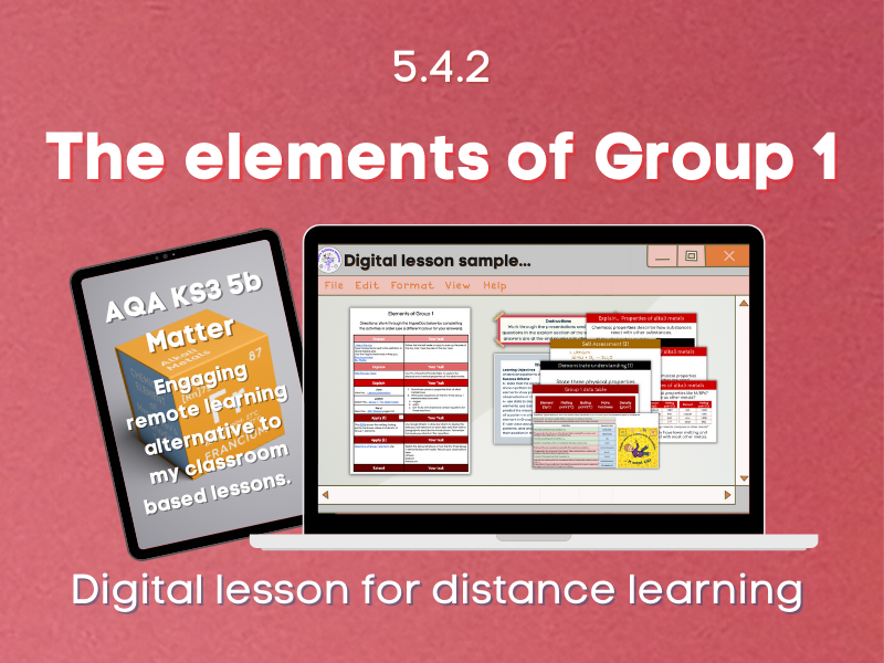 Activate 2 Elements and the Periodic table Distance learning | Teaching ...